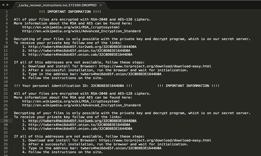 USA Computer Services | Locky Ransomware LP