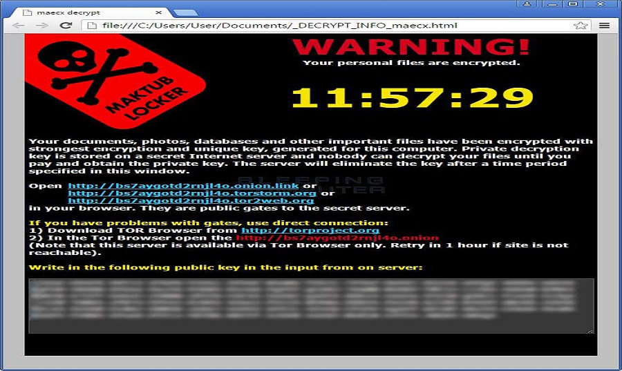 USA Computer Services | Maktub Locker Ransomware LP